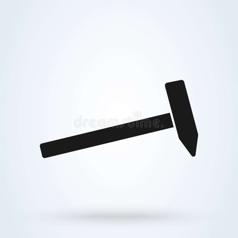 Hammer Simple Vector Modern Icon Design Illustration Stock Vector ...
