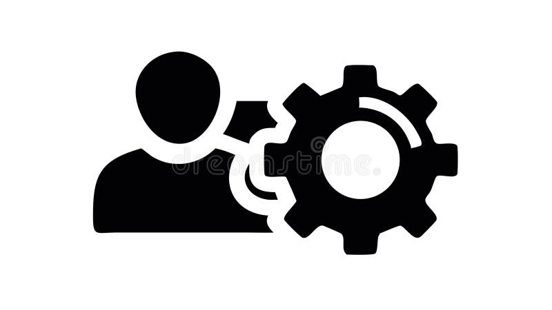 Hammer Striking Object Outline Icon for Work or Force, Vector Design ...