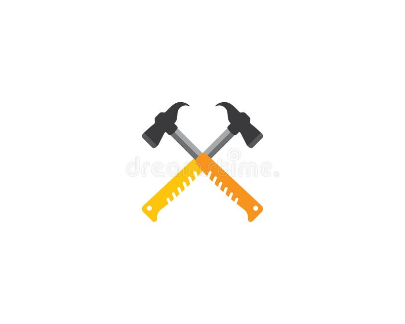 Hammer symbol vector icon stock vector. Illustration of repair - 170245916