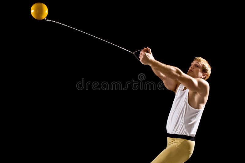 Hammer Throw 1 stock photo. Image of poised, people, coaching - 669472