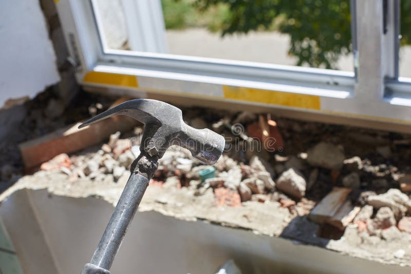 Hammer - a Tool for Dismantling an Old Window, Installation of a ...