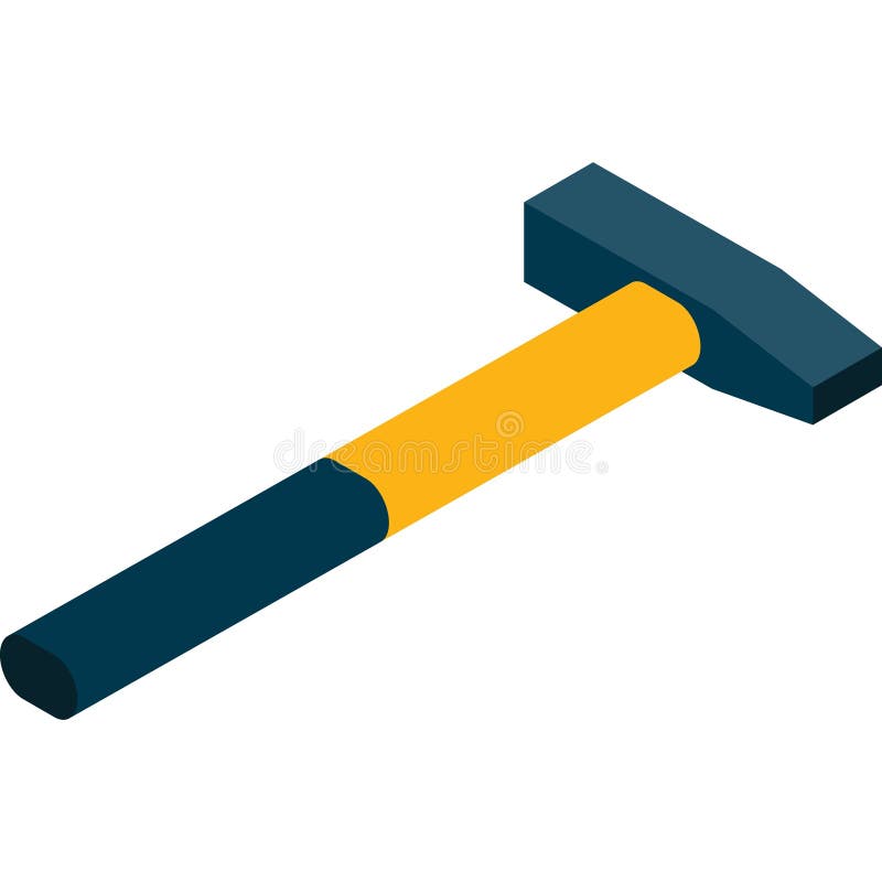 Hammer Vector Icon Build Carpenter Tool Isolated Stock Vector - Illustration of industry ...