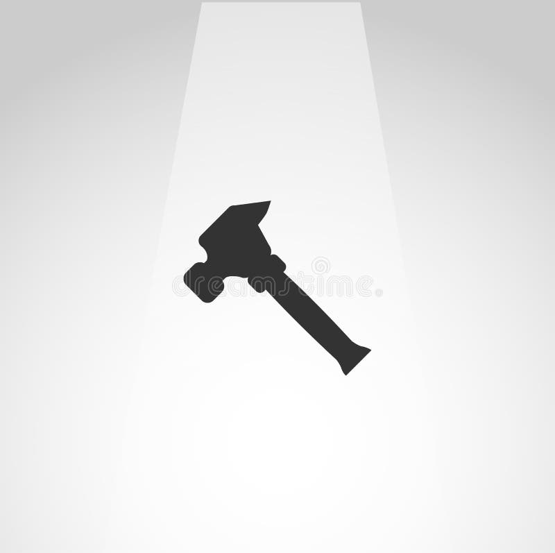 Hammer Icon, Hammer Simple Isolated Icon Stock Illustration ...