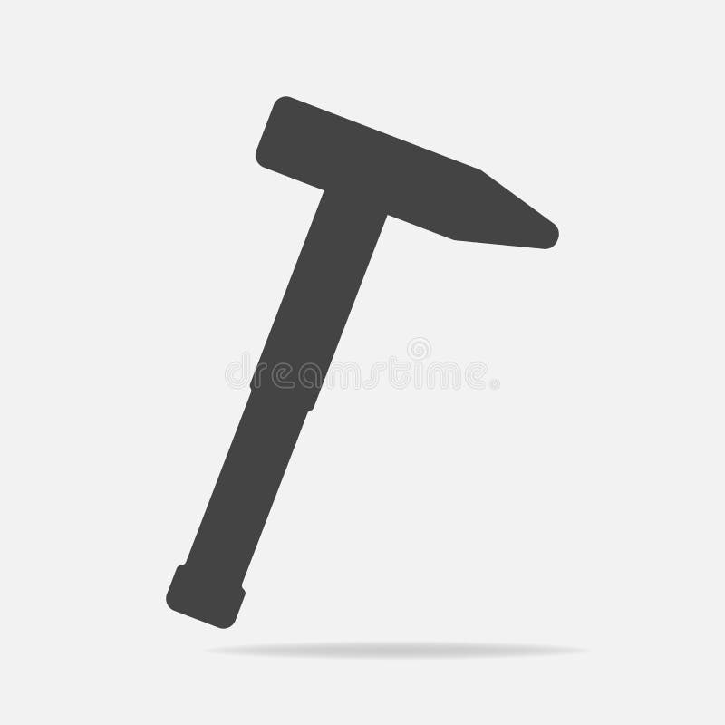 Hammer Vector Icon. Working Tool is a Hammer. Stock Vector ...