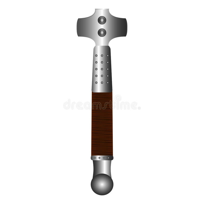 Isolated hammer weapon stock vector. Illustration of conflict - 107252451