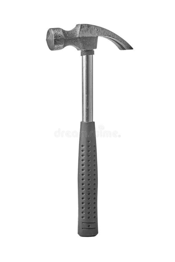 Hammer on White Background. Close Up Image Against Background Stock ...