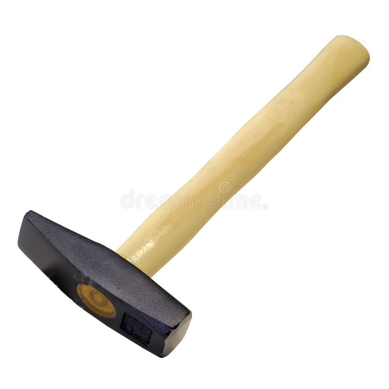 A Hammer with a Wooden Handle Stock Photo - Image of weapon, machine ...