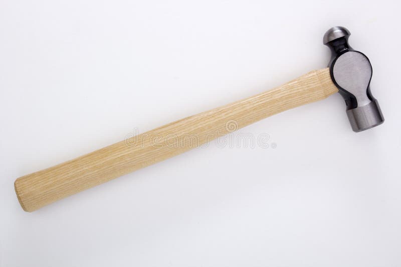 Hammer with a Wooden Handle Stock Image - Image of context, lying: 48208575