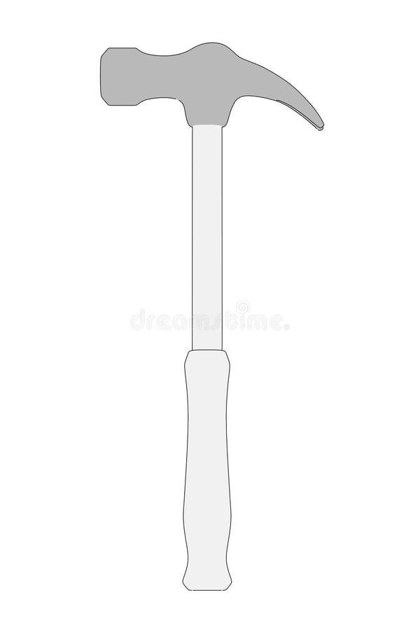 Hammer (work tool) stock illustration. Illustration of cartoon - 54723125