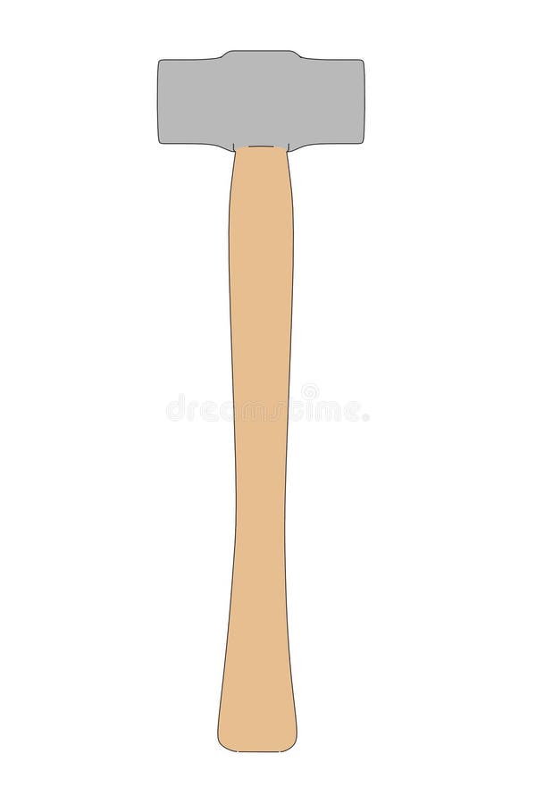 Hammer (work tool) stock illustration. Illustration of toon - 54753522