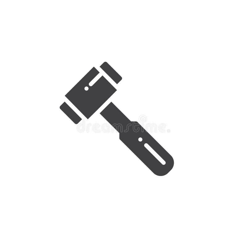 Hammer Work Tool Icon Vector Stock Vector - Illustration of steel ...