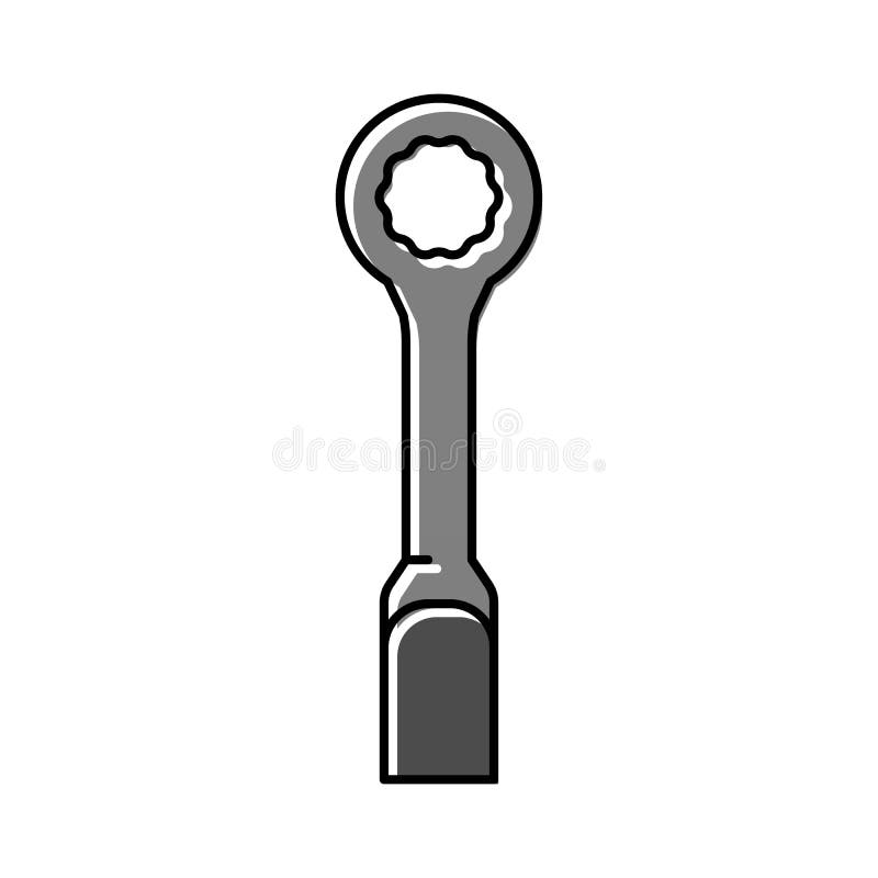 Hammer Wrench Tool Color Icon Vector Illustration Stock Vector Illustration Of Service Repair