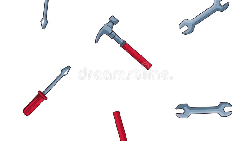 Construction Tools Falling Background HD Animation Stock Footage ...