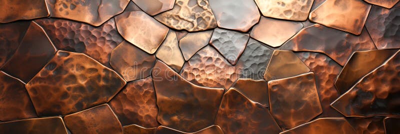 Hammered and Textured Brass Panel Stock Illustration - Illustration of ...