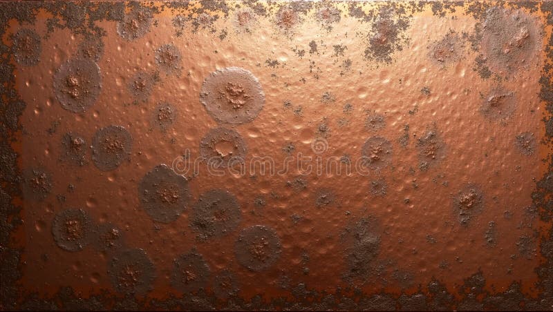 Hammered Copper Texture with Warm Tones and Dark Patina Stock ...