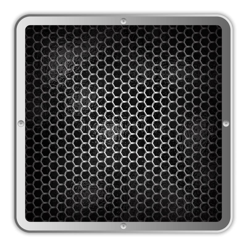 Hammered Metal Silver Square Stock Vector - Illustration of plate ...