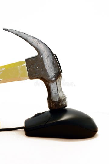 Hammered Mouse stock photo. Image of missed, slam, hammer - 1109618