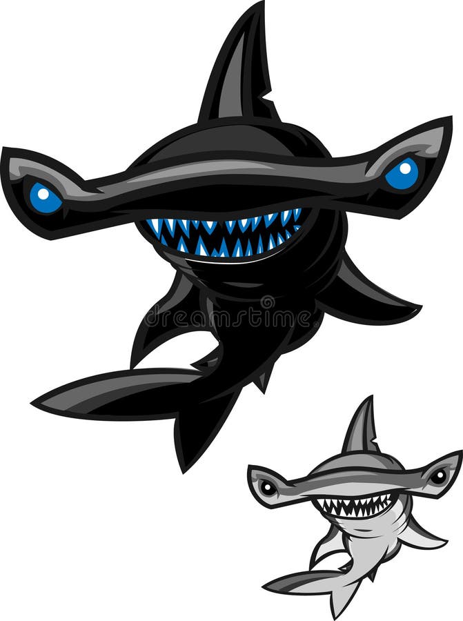 Cartoon Hammerhead Shark Stock Illustrations – 986 Cartoon Hammerhead ...