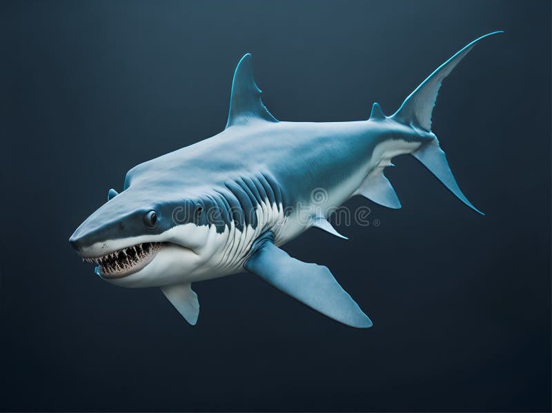 Hammerhead Shark Isolated. Ai Generated Stock Illustration ...