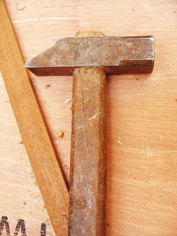 Hammering Hammer stock image. Image of iron, carpentry - 7323131