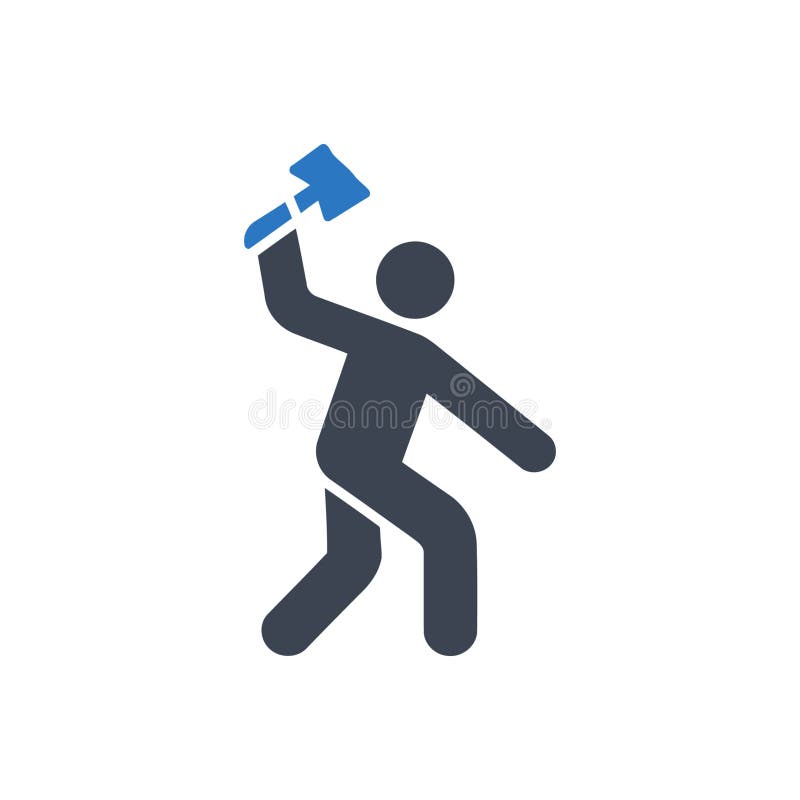 Hammering Icon stock vector. Illustration of hammering - 374474550