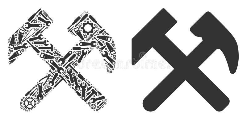 Hammers Collage Stock Illustrations – 655 Hammers Collage Stock ...