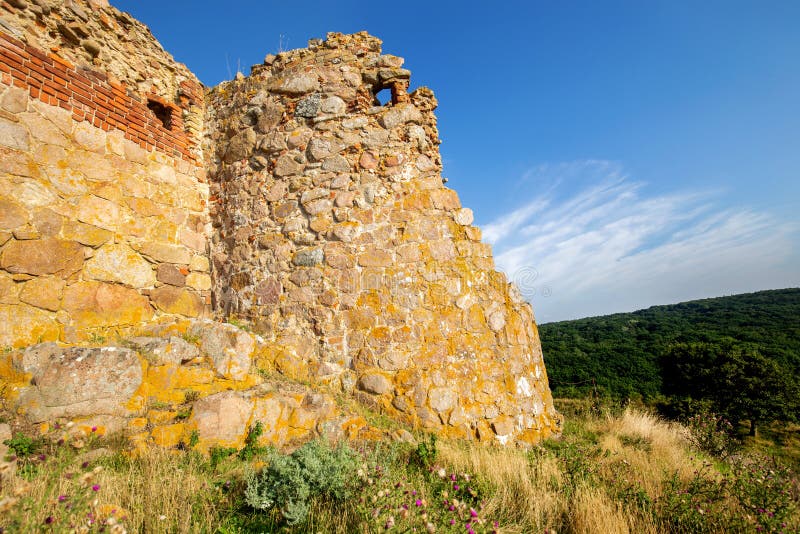 Hammershus Ruins Castle in Bornholm Stock Image - Image of fortress ...