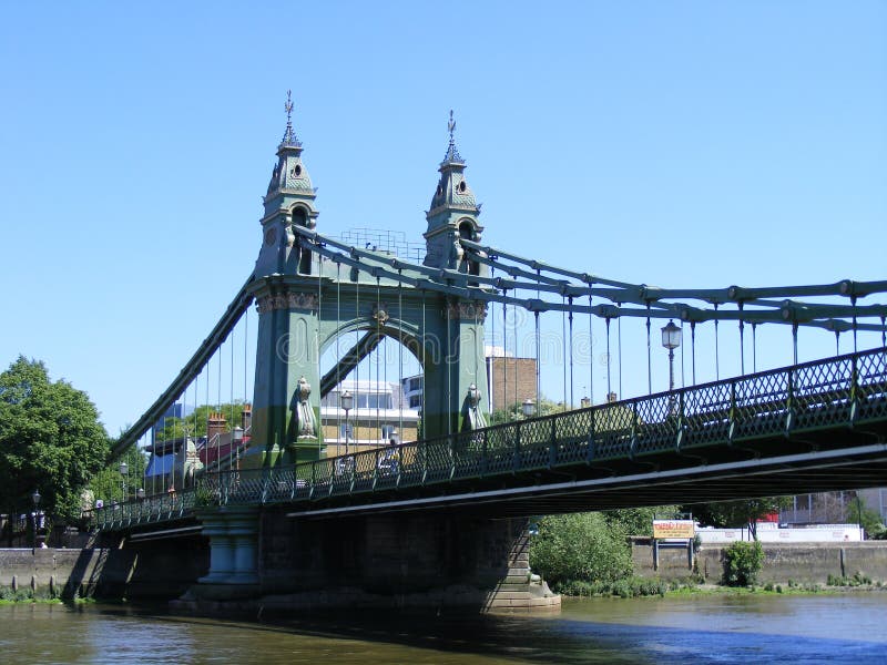 Hammersmith bridge stock photo. Image of boat, hammersmith - 8355288