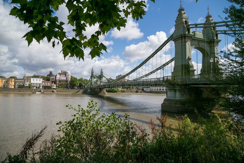 Hammersmith Bridge stock image. Image of london, bridge - 48331671