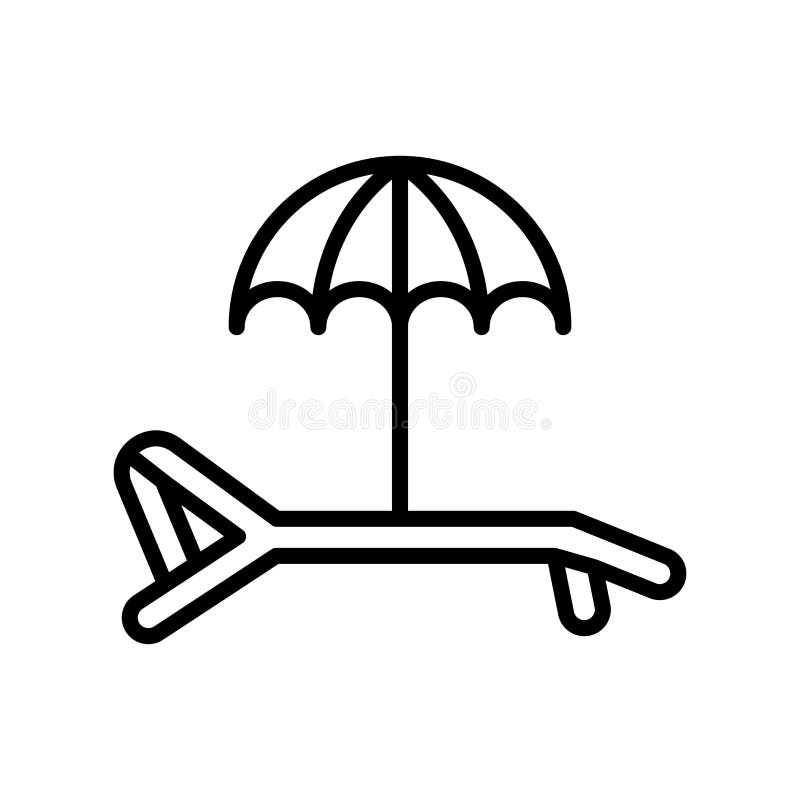 Hammock Icon Vector Isolated on White Background, Hammock Sign , Line ...