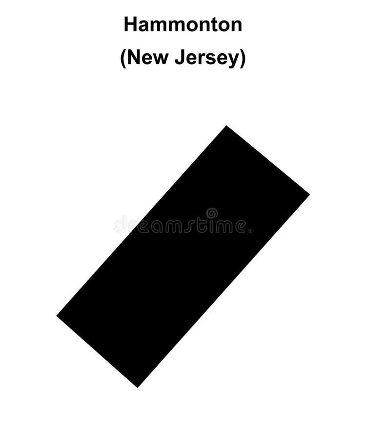 Hammonton Outline Map Stock Illustrations – 1 Hammonton Outline Map ...