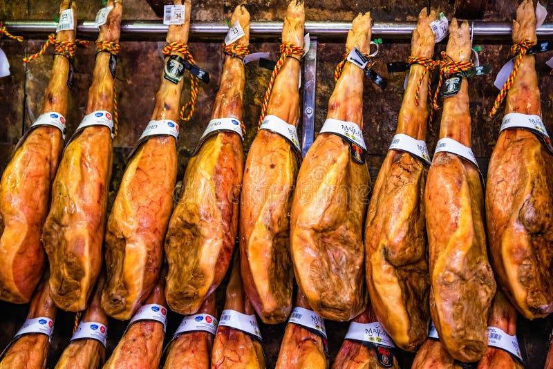 Hamon En El Mercado Valenciano Central Imagen de archivo editorial ...
