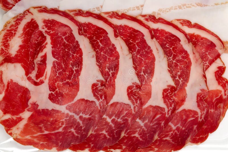 Hamon, Meat into a Close-up Stock Image - Image of garment, backdrop ...