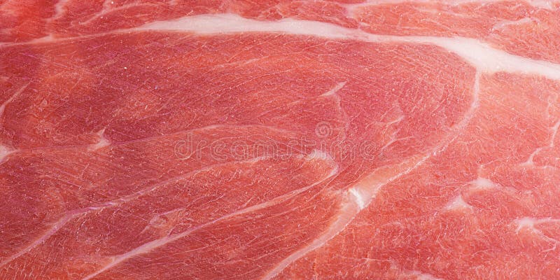 Hamon Meat Thin Slice As Macro Photo Background Stock Image - Image of ...