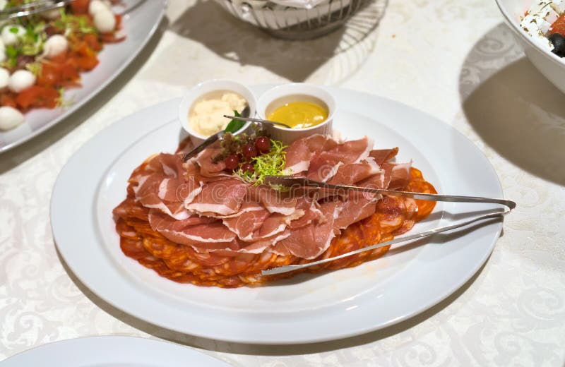 Hamon stock image. Image of platter, jabugo, plate, hamon - 47918255