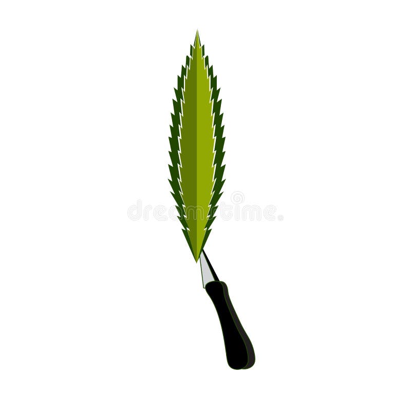 Hamp leaf stock illustration. Illustration of volumetrik - 75086608
