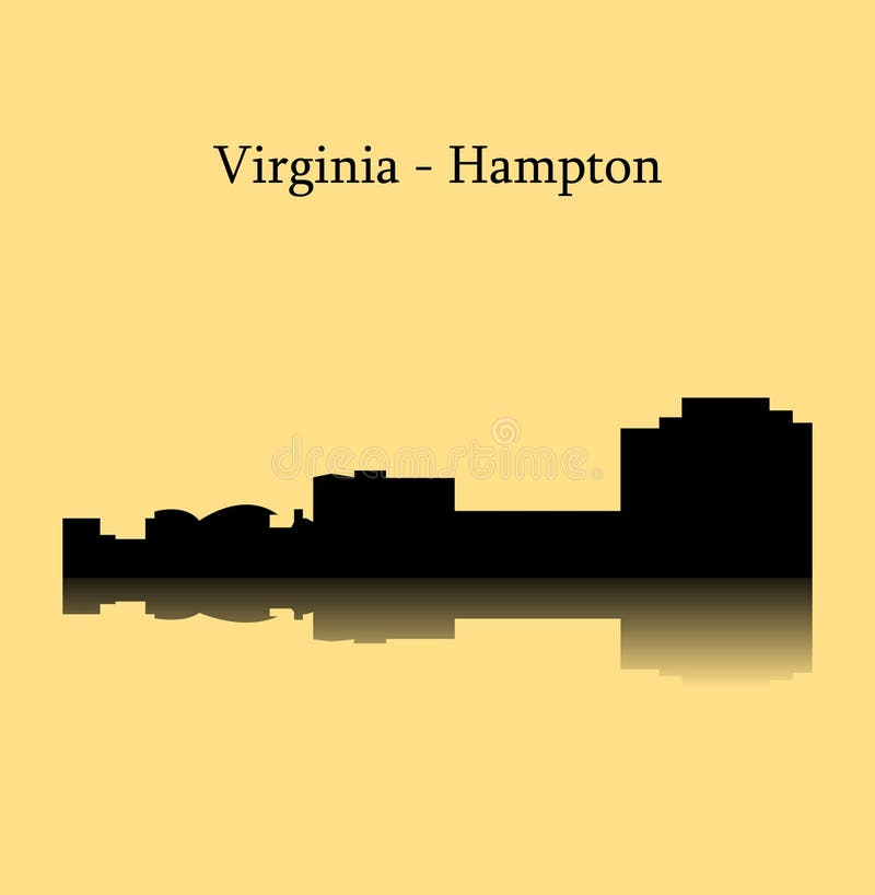 Hampton, Virginia ( City Silhouette ) Stock Vector - Illustration of ...