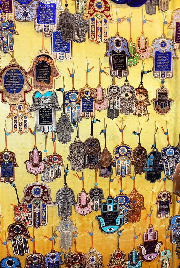 Hamsa - blessing for home stock illustration. Illustration of evil ...