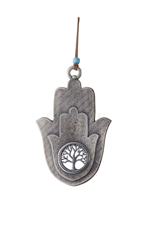 Hamsa Hand Amulet Isolated on White Stock Image - Image of evil, miriam ...