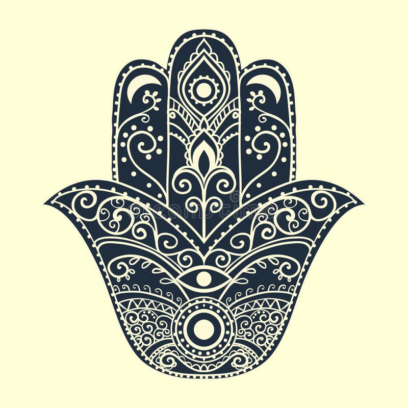 Hamsa2 stock vector. Illustration of mantra, mysticism - 67008358