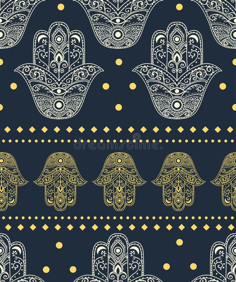 Hamsa2 stock vector. Illustration of lucky, amulet, east - 67008440