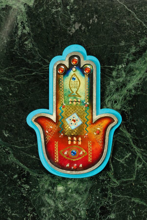 Hand of fatima blue stock vector. Illustration of beauty - 24588599