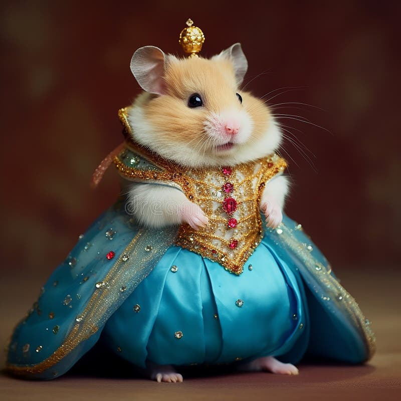 Hamster Dressed in Fairy Tale Style Outfit. Created Using Ai Generative ...