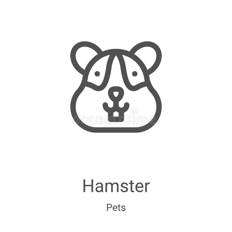 Hamster Icon Vector Sign and Symbol Isolated on White Background ...