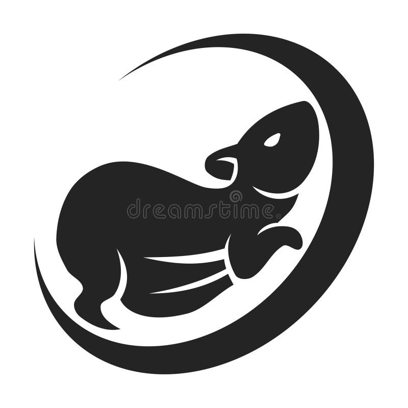 Hamster Logo Template Isolated. Brand Identity. Icon Abstract Vector ...