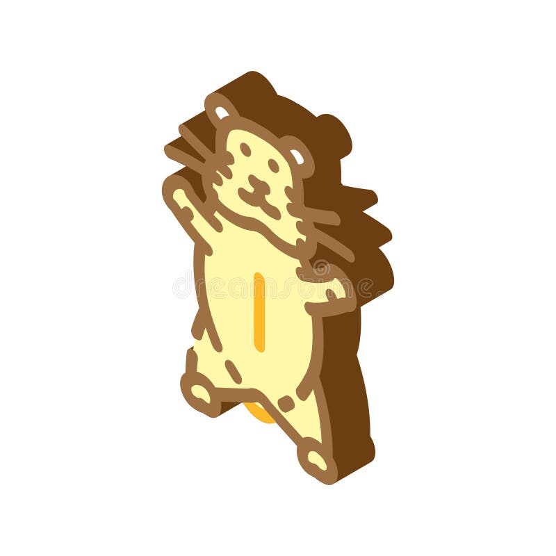 Hamster Standing Pet Isometric Icon Vector Illustration Stock Vector ...