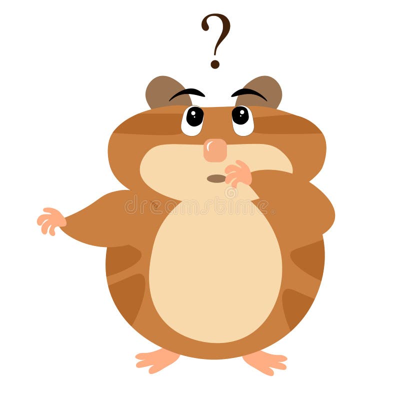 Hamster Thinking stock photo. Illustration of thinking - 267649674