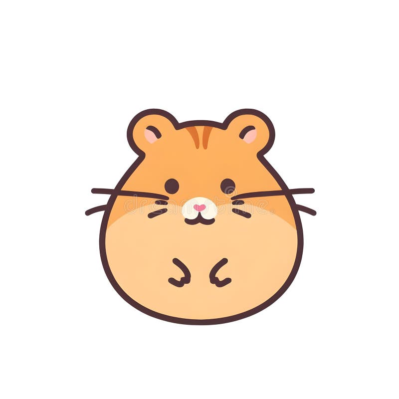 Hamster Vector Illustration Design. Cartoon Cute Hamster Animal Stock ...