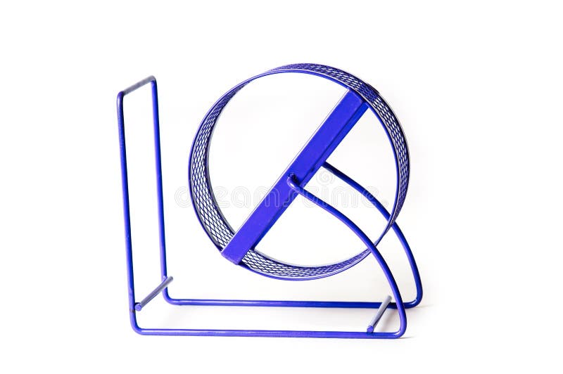 Rodent Exercise Wheel Isolated on White. Stock Image - Image of mouse ...