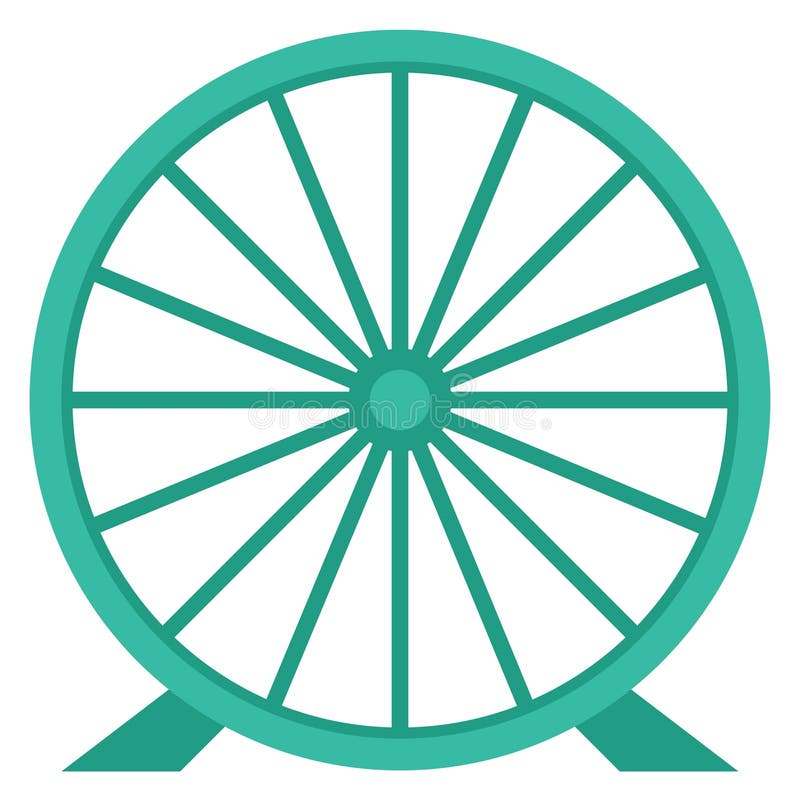 Hamster Wheel Cartoon Icon. Plastic Pet Exercise Tool Stock Vector ...